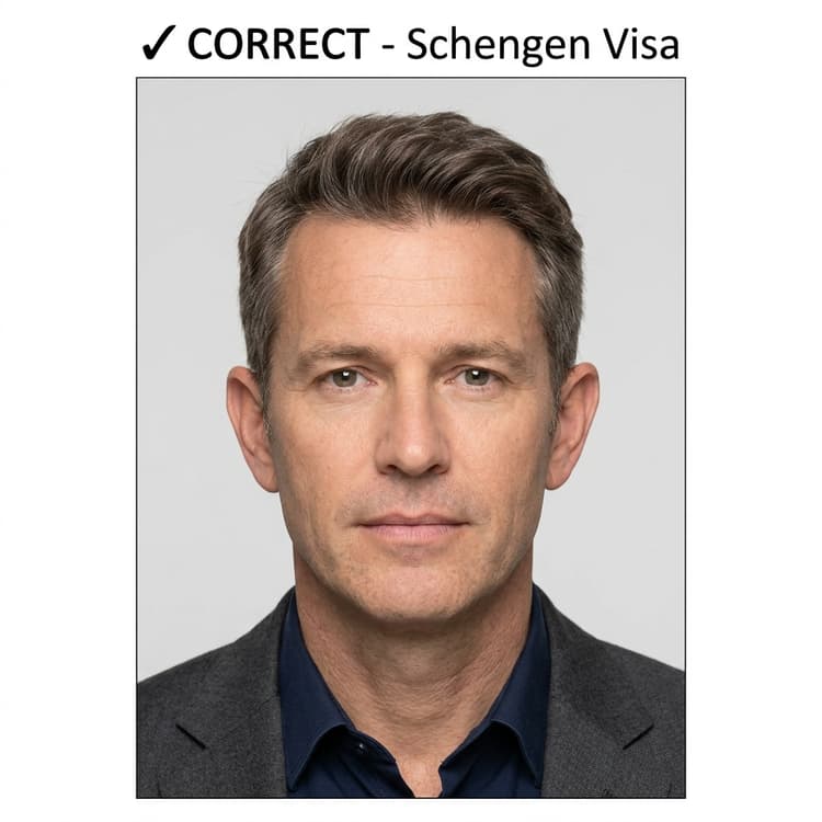 France Visa Photo 35x45mm Online Maker | VisaPhotoCheck | VisaPhotoCheck